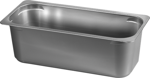 Bac à glace vitrine 4,5 litres aspect inox | Serup